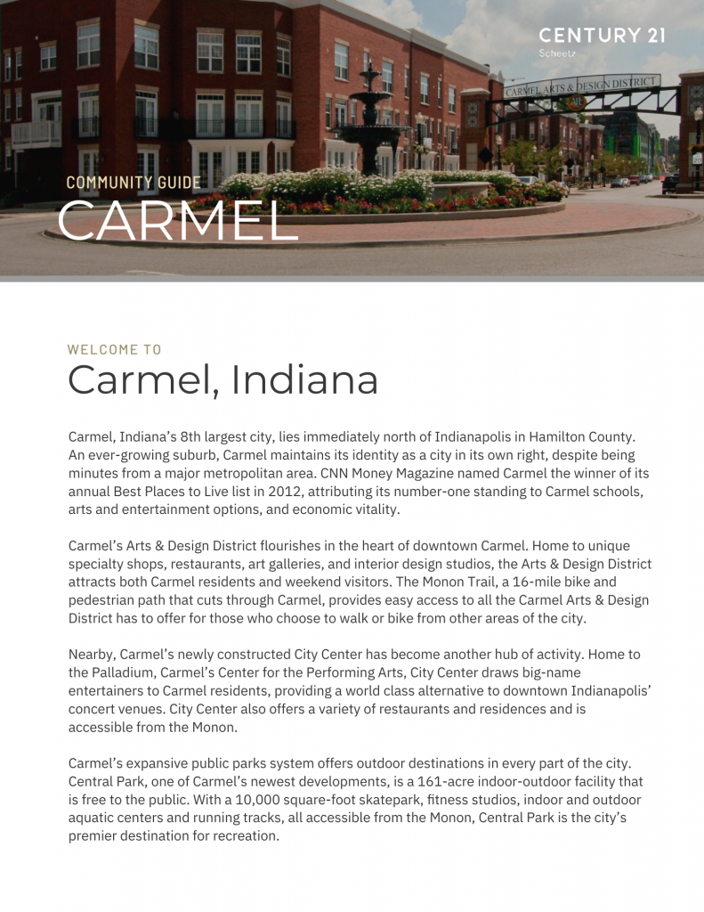 Carmel, Indiana City Guide - Lisa McCoy
